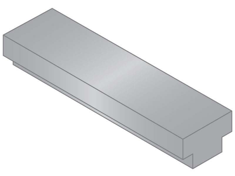 MAK-A-KEY Step Key Stock 3/8 x 5/16 x 1 Ft Type 1 SS