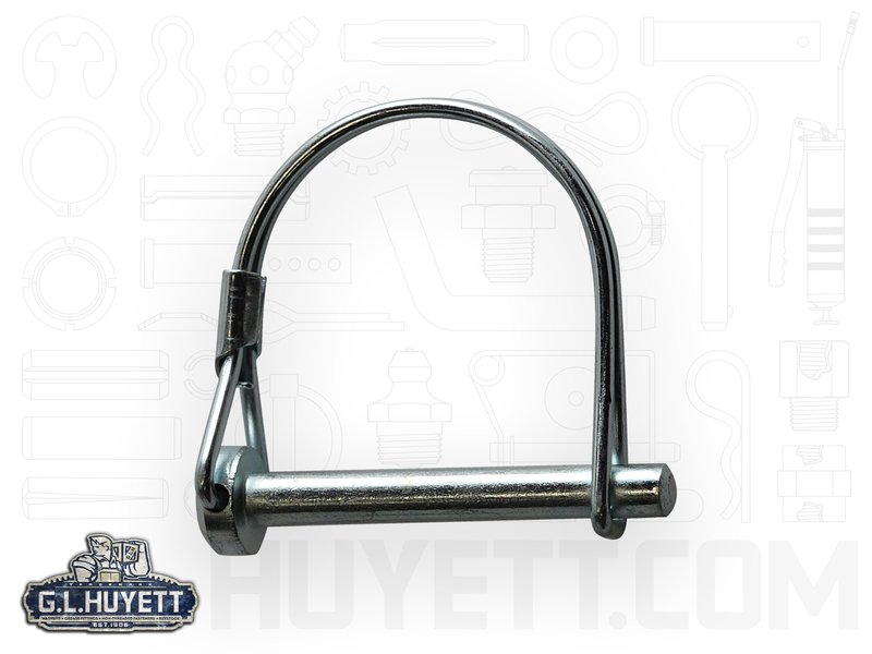 Snap Safety Pin Round Two Wire 1/4 x 1-3/4 Steel ZC