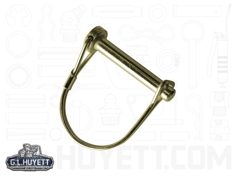 Snap Safety Pin Round Two Wire 1/4 x 1-3/4 Steel ZY