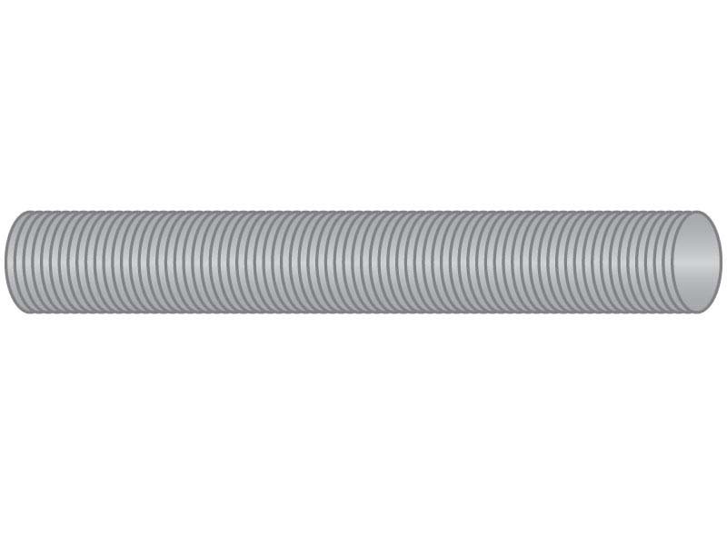 Threaded Rod M22-2.5 x 1M A2 Stainless Steel Plain
