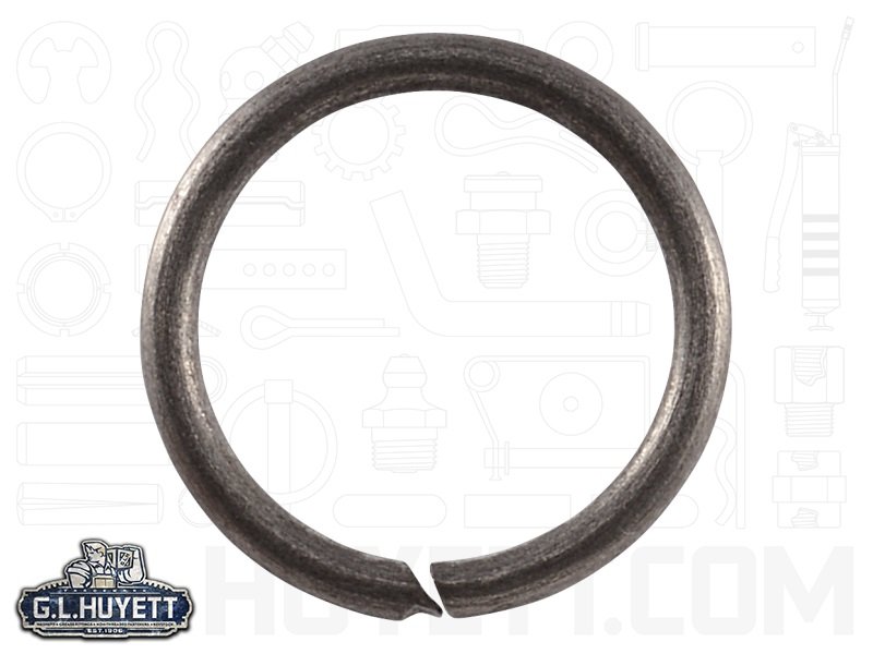 Round External Closed Retaining Ring 3/16 Spring Steel Phos