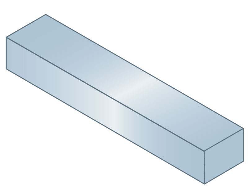 MAK-A-KEY Key Stock M25 x 14 x 1M C45K ZC Triv Oversize