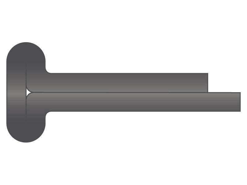 Cotter Pin T-Head 1/8 x 1 Carbon Steel Plain