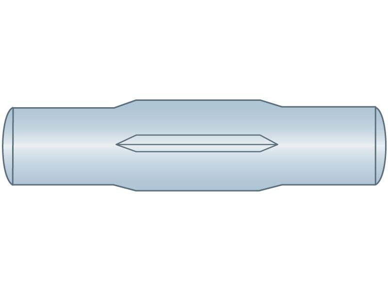 Groove Pin 7/16 x 2 Type E Low Carbon Steel Zinc Clear