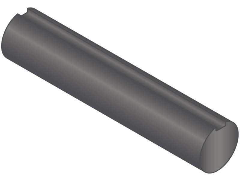 Full Keyed Shaft 2-7/16 inx12 Ft 1045TP