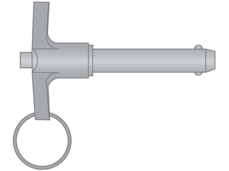 Positive Lock Quick Release Pin T Hdl 3/8 x 1-1/2 SS