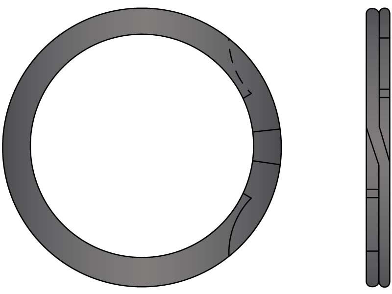 Spiral Retaining Ring Internal MD 3-1/16 Steel