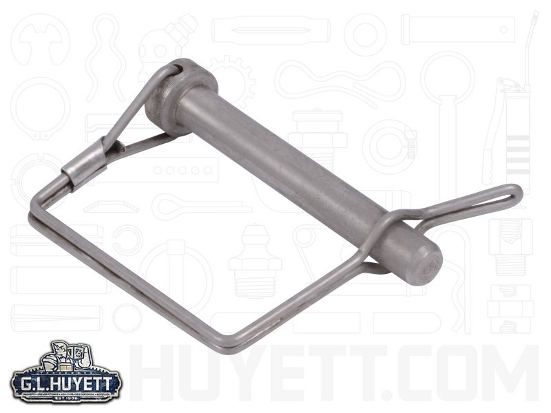 Snap Safety Pin Sq Two Wire Tab Lock 3/8 x 2-1/4 300 SS PV