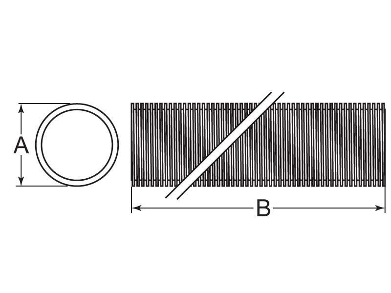 Threaded Rod 2-1/2"-4 x 12 Ft Acme Carbon Steel Plain