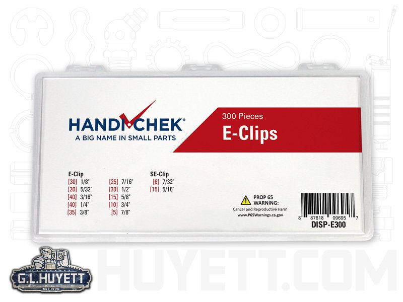 Retaining Ring E Clip Assort 300pc