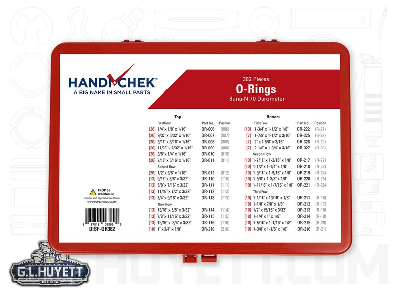 O-Ring Buna N Assort 382pc