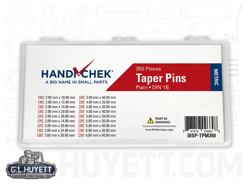 Metric Taper Pin Assortment 350pc