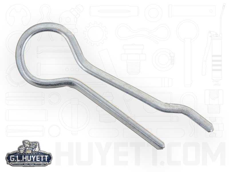 Clinch Pin 3/8 x 1-1/2 Carbon Steel Zinc Clear