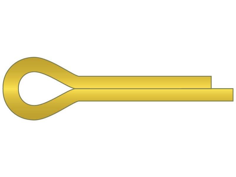 Cotter Pin 7/64 x 1 Brass Plain