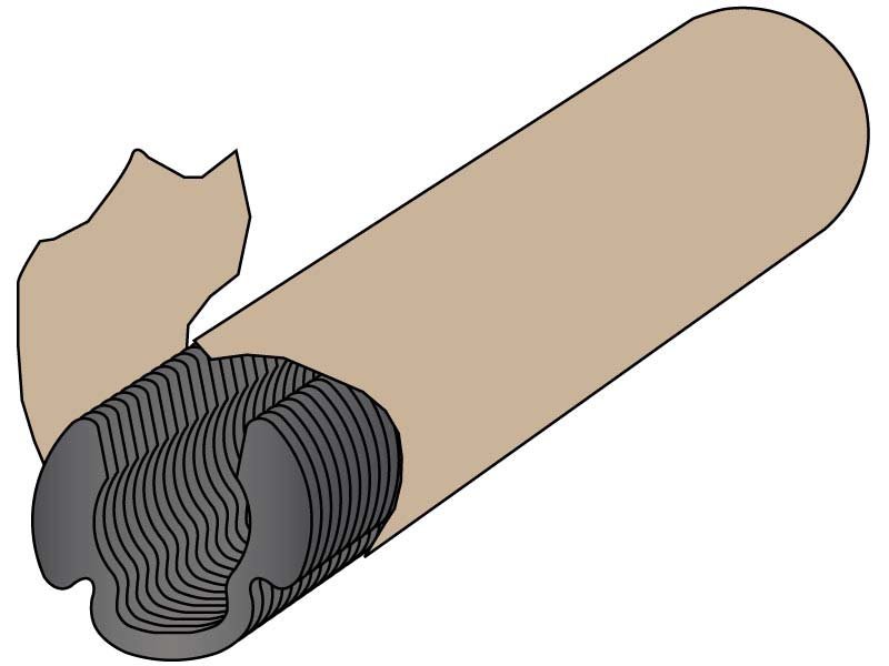 Poodle External Retaining Ring Clip LD 1 Phos 100 Pc Stk