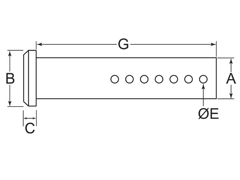 Clevis Pin Universal 1/4 x 3 300 Stainless Steel