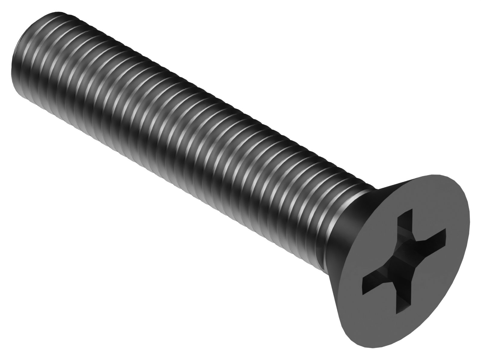 Flat Head Machine Screws M3.5 x 0.60 x 16 18-8 SS