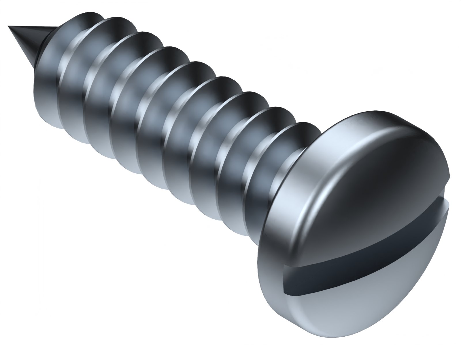 Pan Head Sheet Metal Screws #7-16 x 3/8 in Steel ZC3