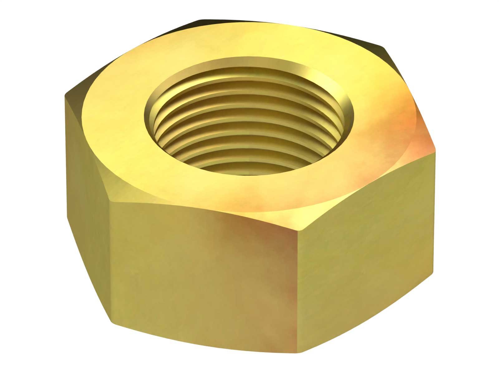 Hex Nuts M3 x 0.50 x 2.3 DIN 934 10 Steel ZY6