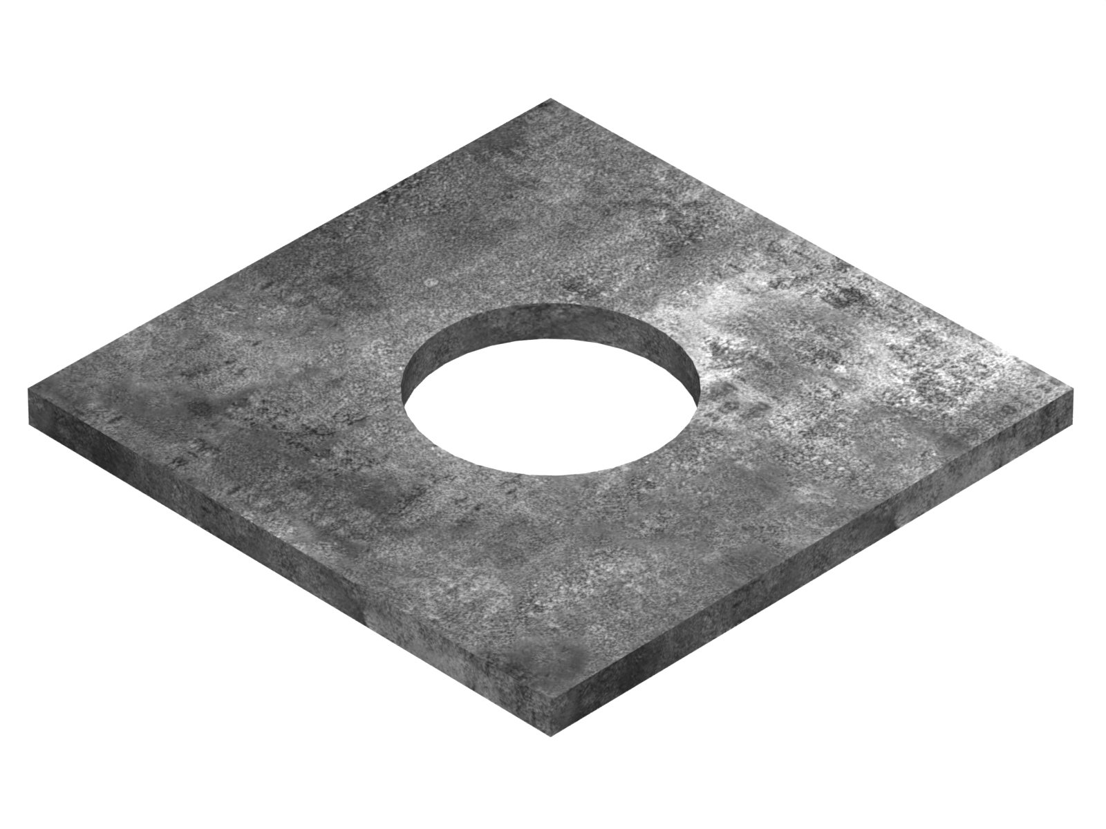 Square Flat Washers 3/4 x 2 in Steel HDG