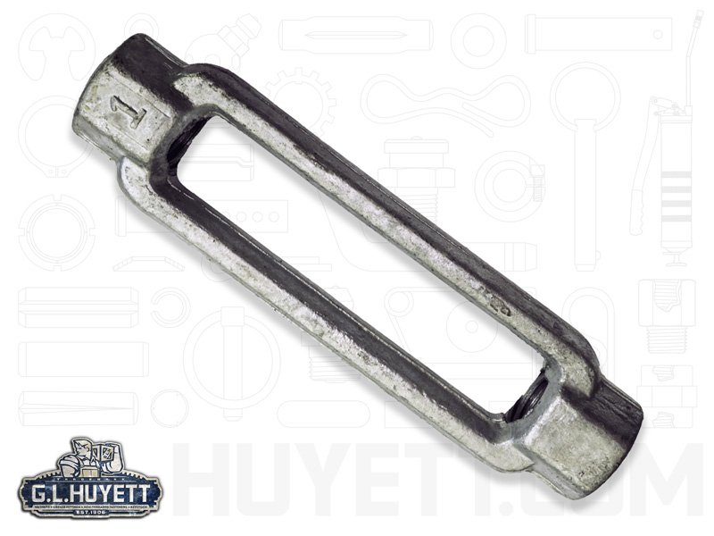 Turnbuckle, Body 1 X 12, 1045 Carbon Steel, Self Colored