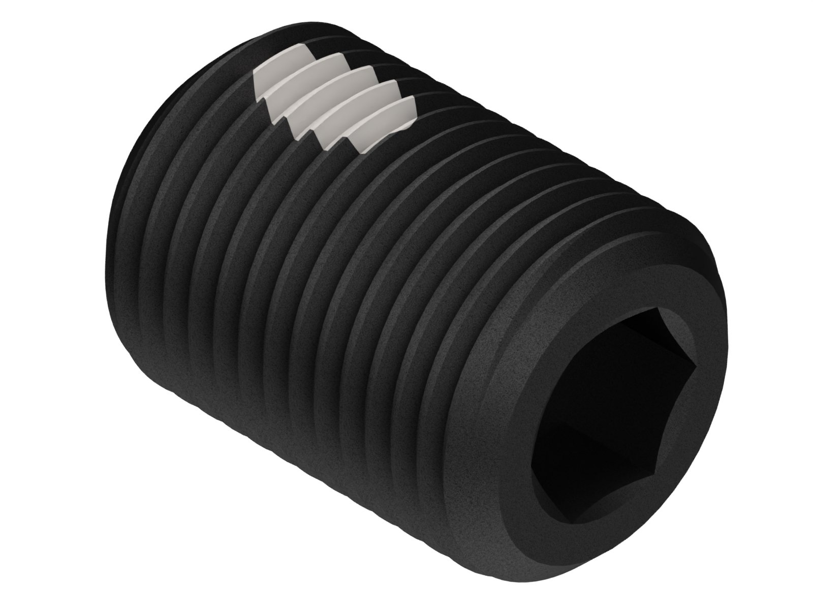 Headless Set Screws 3/8-24 x 1/4 in Steel BO