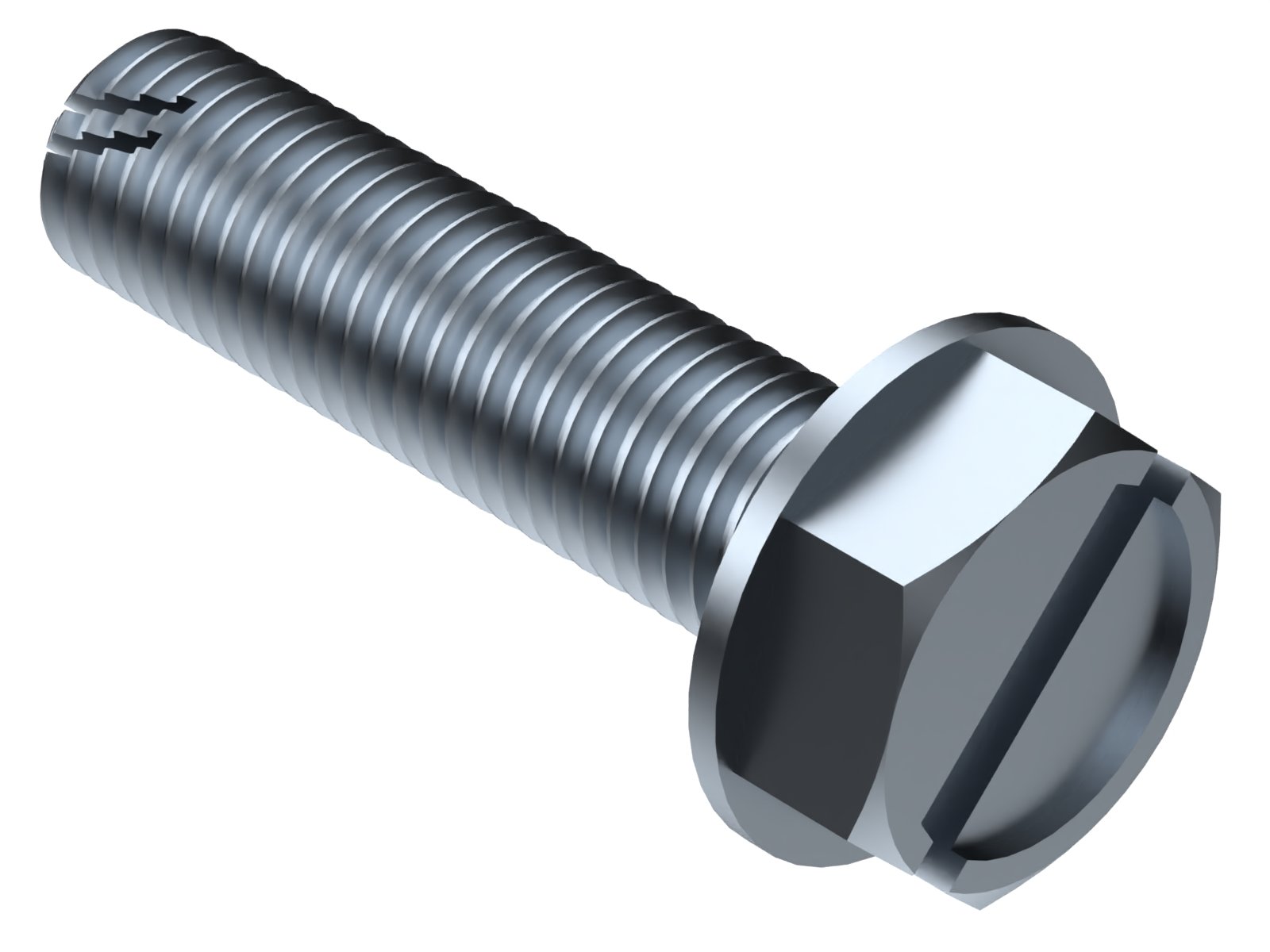 Hex Washer Sheet Metal Screws #10-24 x 3/8 in Steel ZC3