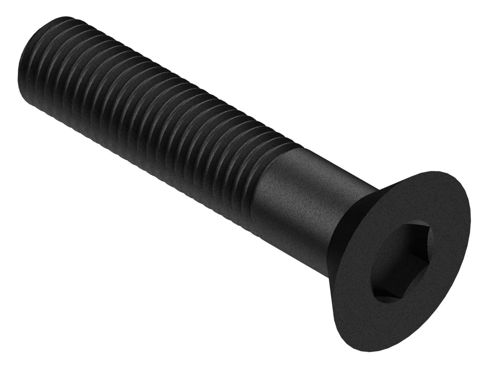 Flat Head Socket Screws 1-8 x 6 in Steel BO