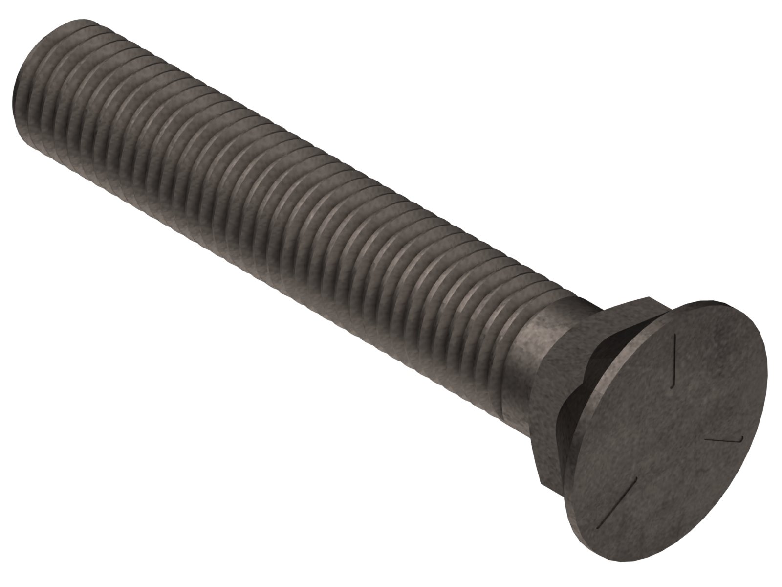 Flat Head Plow Bolts 1/2-13 x 3 in 5 Steel