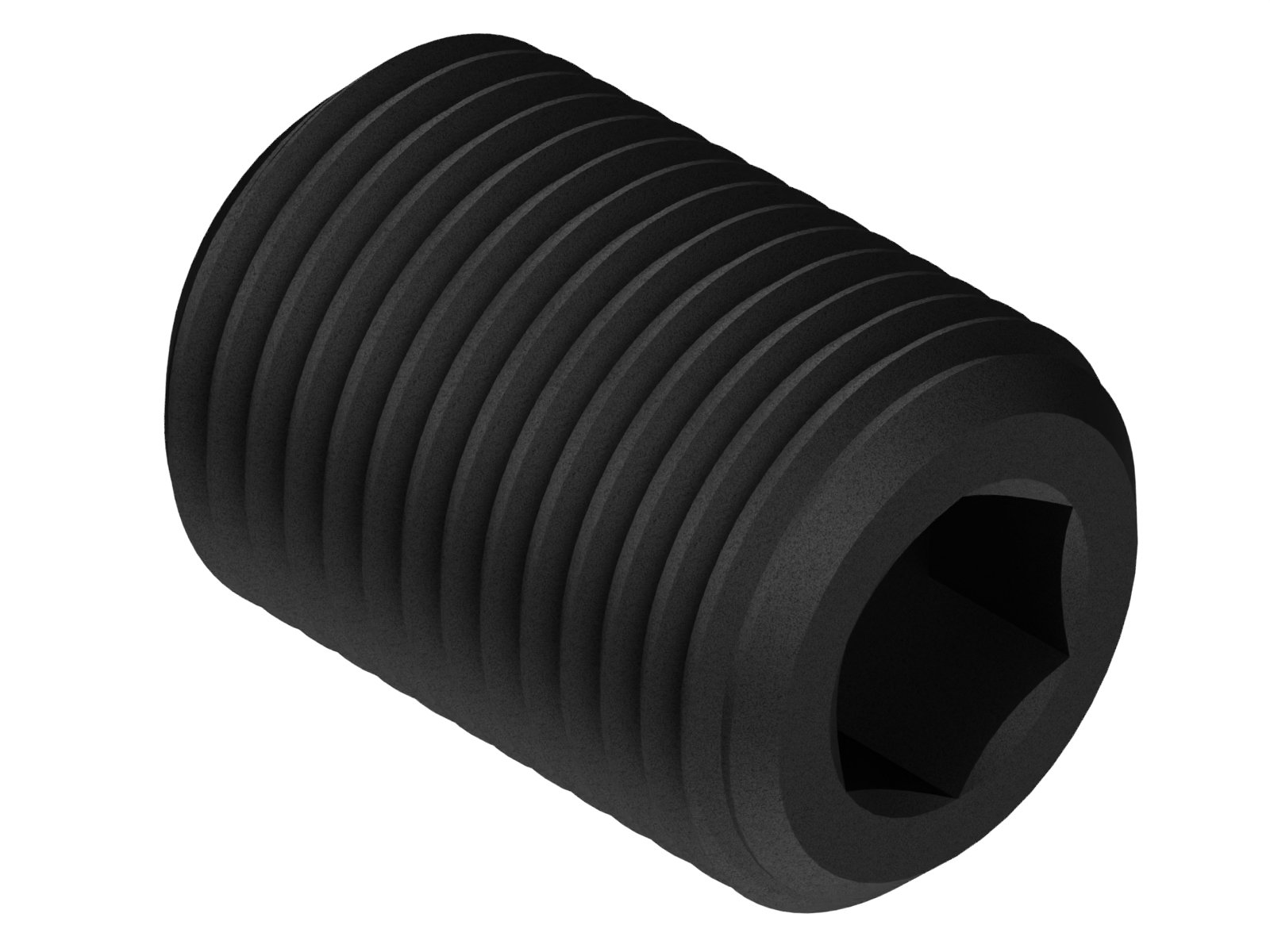 Headless Set Screws #4-40 x 1/2 in Steel Black Oxide