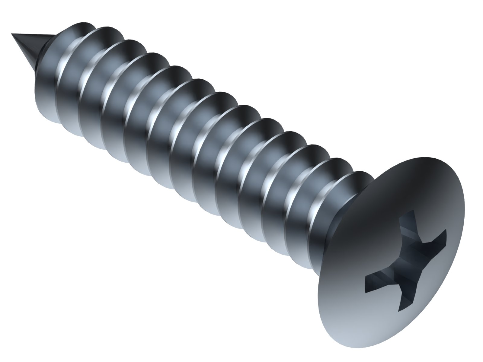 Oval Head Sheet Metal Screws #10-12 x 5/8 in Steel ZC3