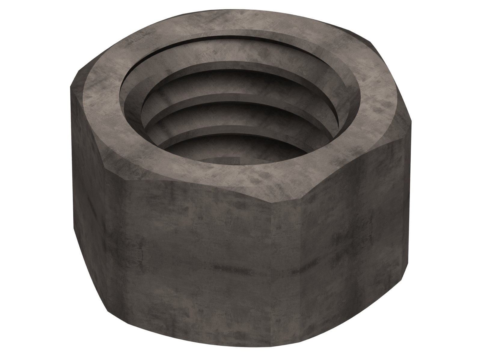 Hex Nuts 1 1/4-7 x 1-7/32 in A194 2H Steel
