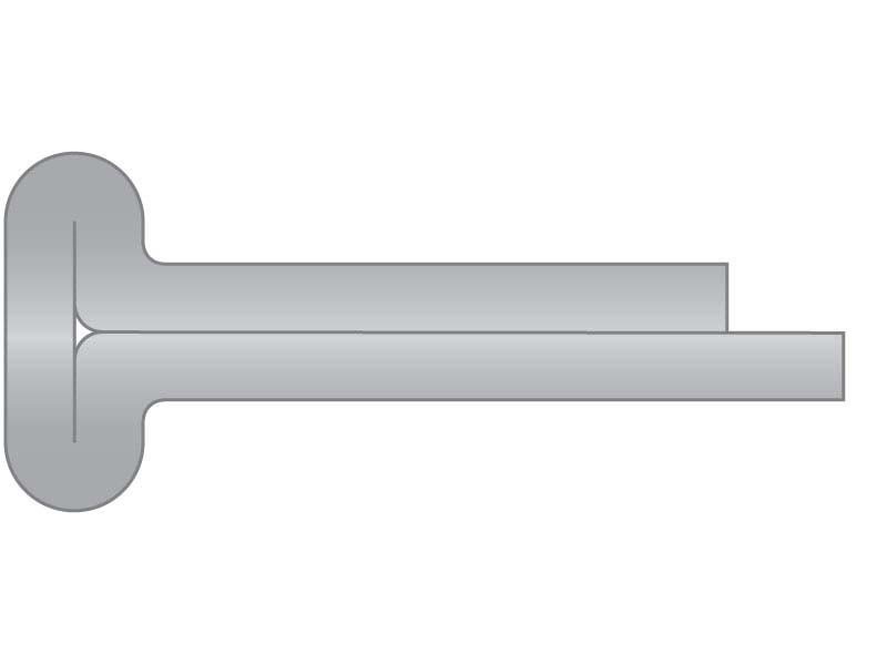 Cotter Pin T-Head 1/4 x 2-1/4 Stainless Steel Plain