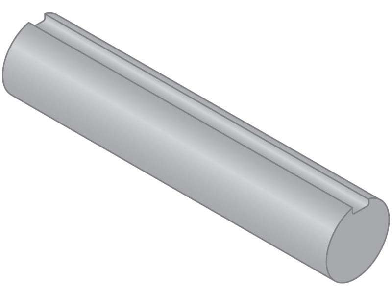 Full Keyed Shaft 1-1/4 in x 12 Ft SS