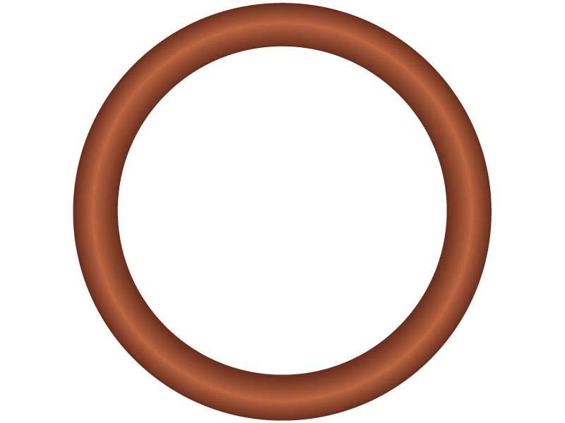 O-Ring 3/32" x 1/32" x 1/16" Viton 75 Durometer Brown