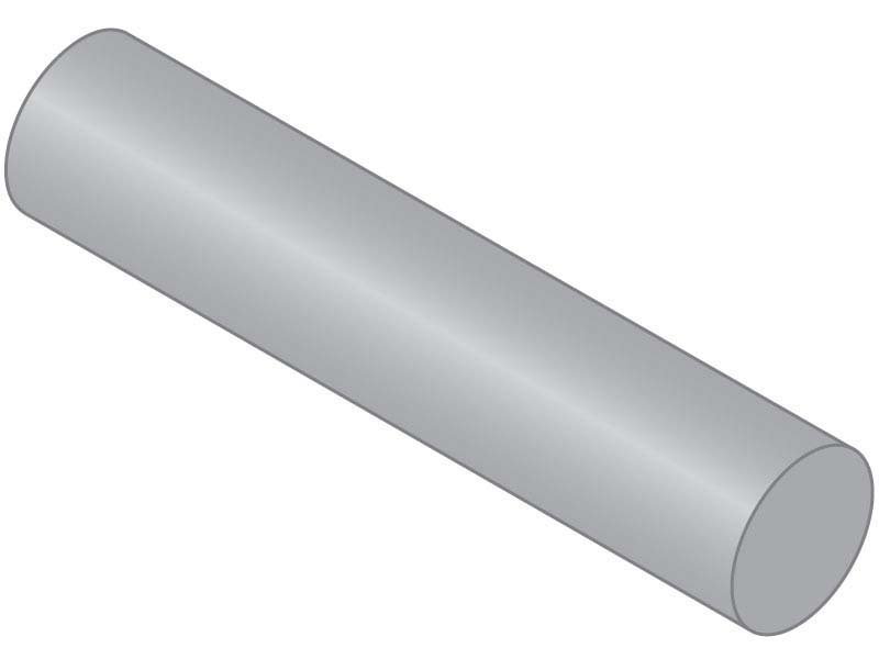 MAK-A-KEY Round Key Stock M40 x 1M Stainless Steel Undersize