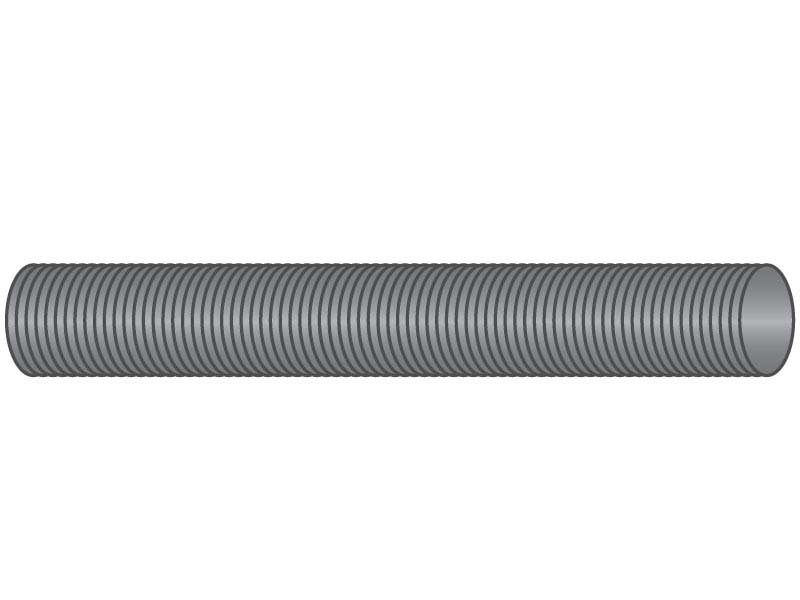 Threaded Rod 5/8"-11 x 12 Ft UNC Carbon Steel Galvanized