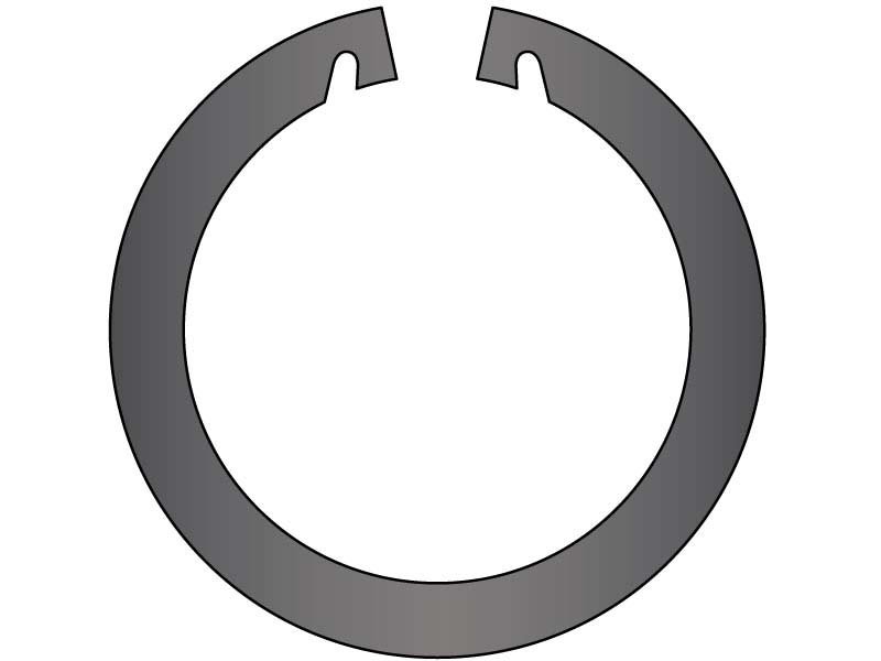 Notched Internal Retaining Ring 4-1/2" Spring Steel Phos