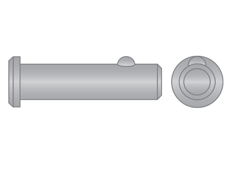 Clevis Pin Cotterless 3/16 x 1 300 Stainless Steel Plain