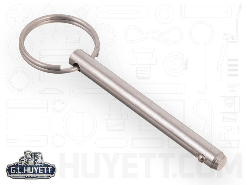 Detent Pin 1/4 x 2.250 (2-1/4) 300 Series Stainless Steel Plain