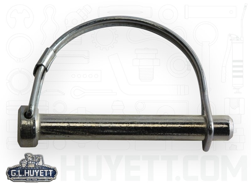 Snap Safety Pin Round Two Wire 3/8 x 2-1/2 Steel ZC