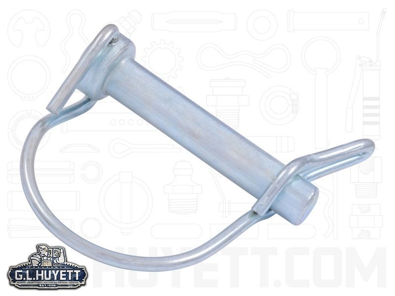 Snap Safety Pin Rd One Wire Tab Lock 5/16 x 1-3/4 Steel ZC
