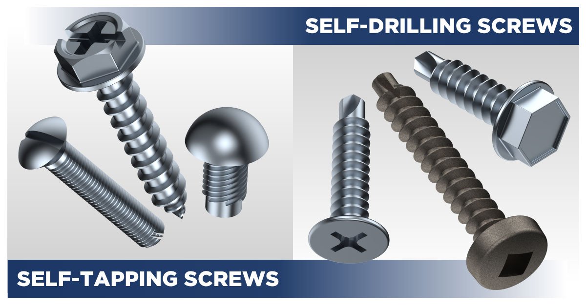 The Difference Between Self-Tapping and Self-Drilling Screws