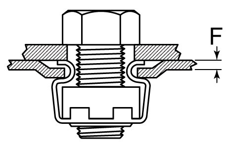 Self-Retaining Threaded Cage Nuts