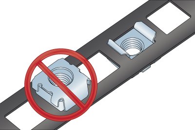 Self-Retaining Threaded Cage Nuts